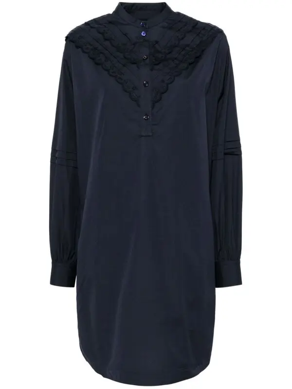 Maison Kitsuné Craft Embroidery Shirt Dress