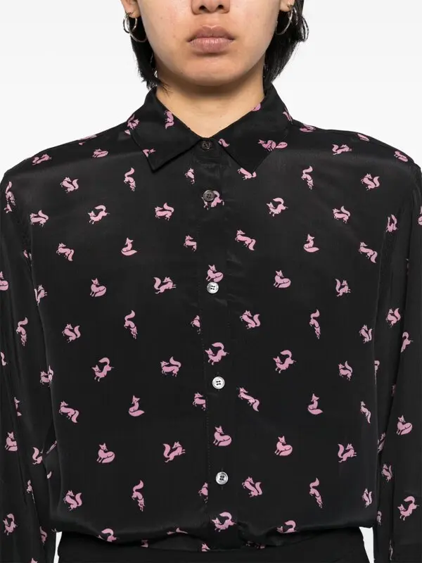 Maison Kitsuné Classic Fluid Graphic Print Shirt