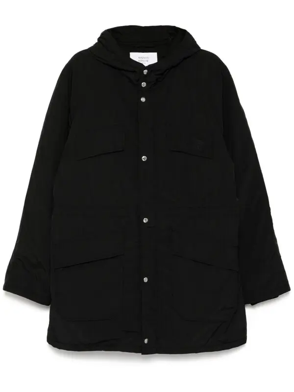 Maison Kitsuné Hooded Parka - Black