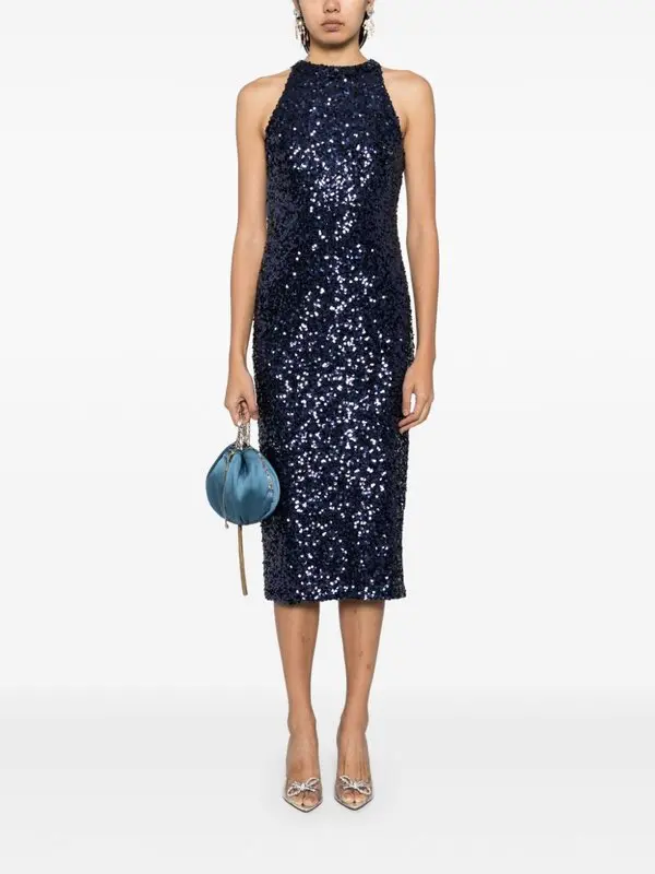 Sachin & Babi Meera Sequin Gown