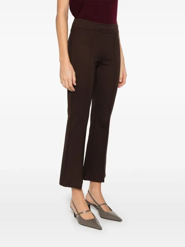 BLANCA VITA Flared Trousers - Brown