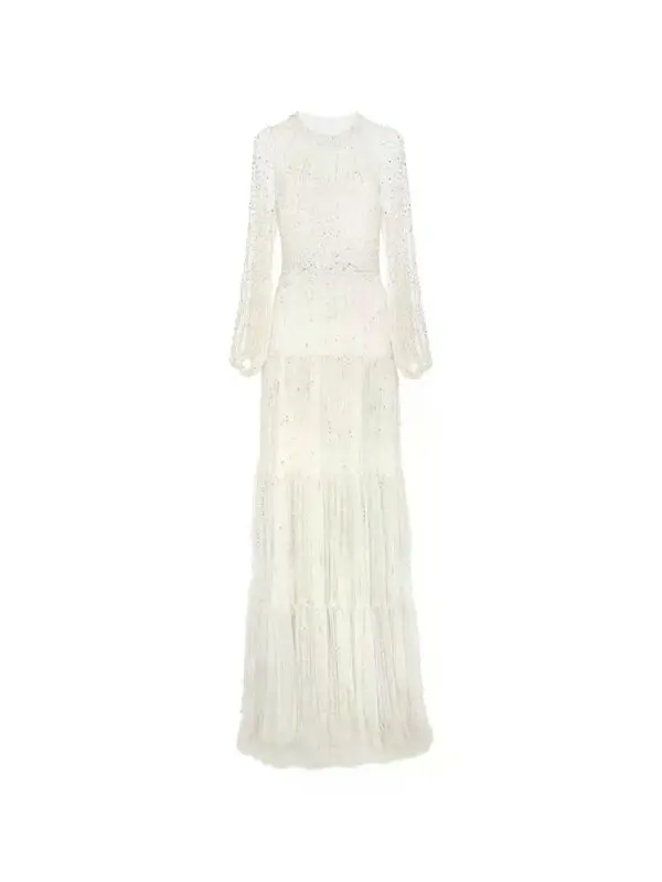 Jenny Packham Tramar Embellished Gown - Neutrals