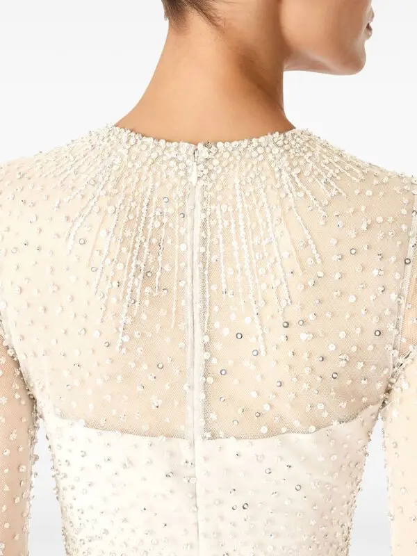 Jenny Packham Tramar Embellished Gown - Neutrals