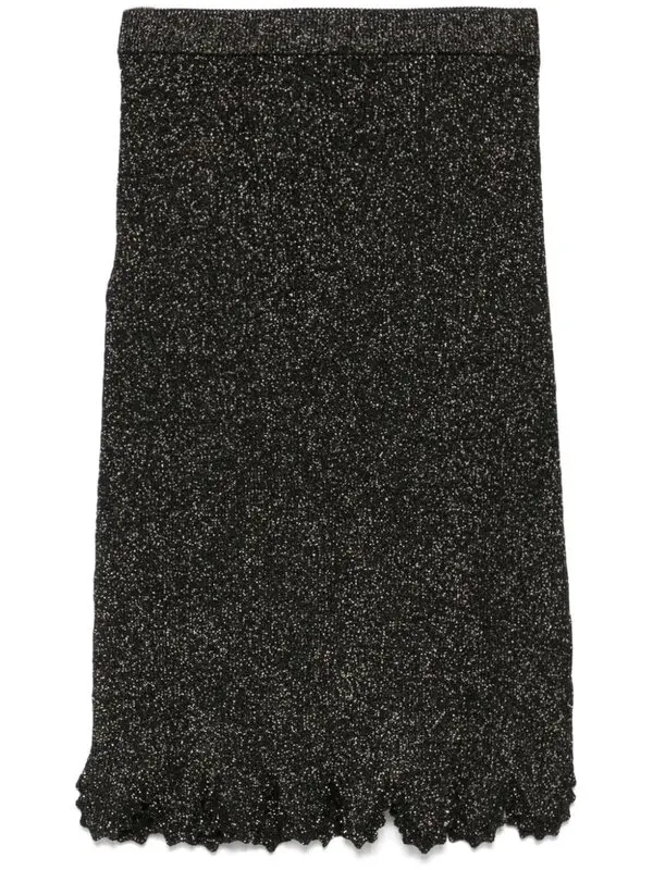 Chloé Scallop Knitted Midi Skirt