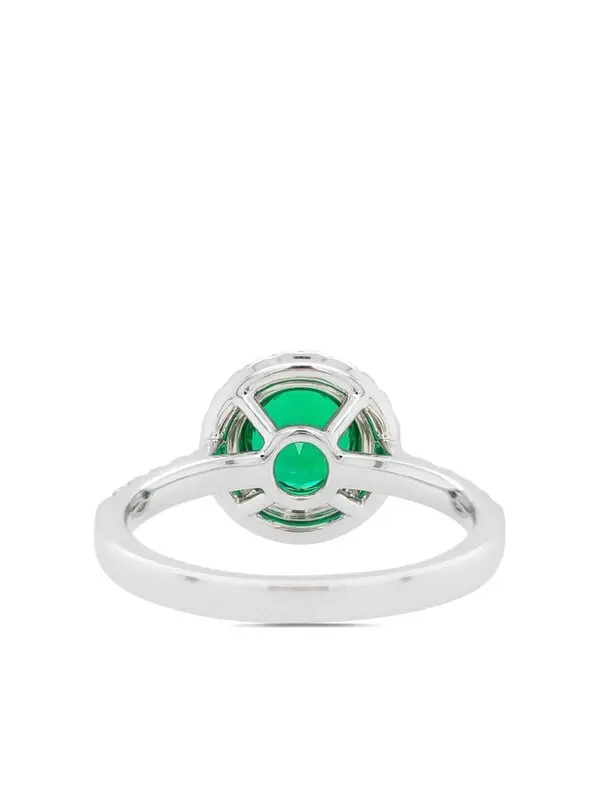 HYT JEWELRY 18k Gold, Diamond, And Emerald Ring