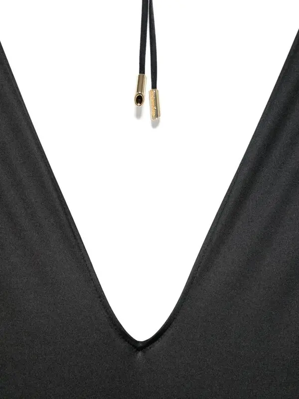 MAISON CLOSE Long Sleeve Plunging Bodysuit