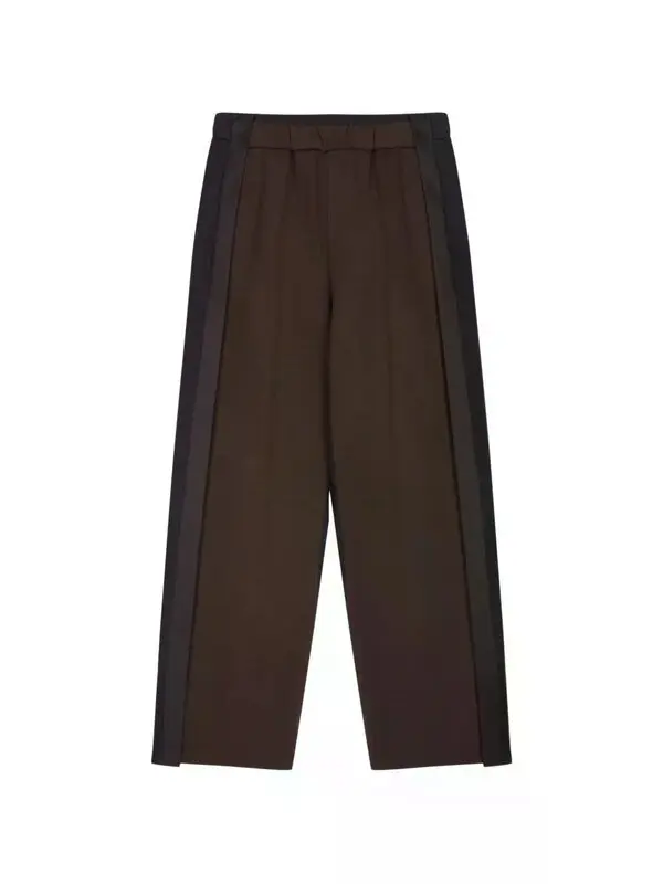 JNBY Patchwork Straight Trousers - Brown