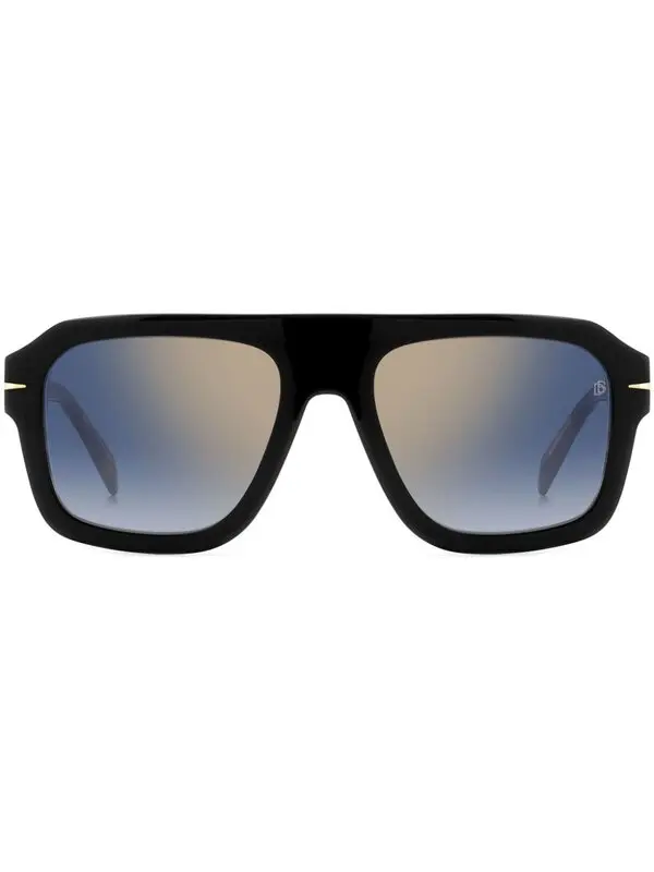 DB EYEWEAR BY DAVID BECKHAM Square-frame Sunglasses - Black