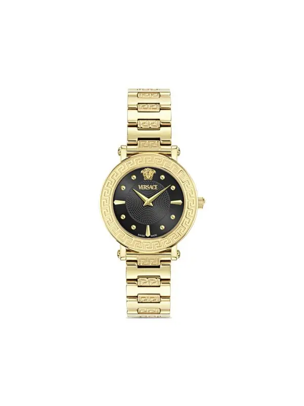 Versace Greca Sphere 35mm Watch - Black