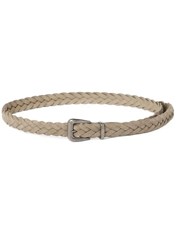 Brunello Cucinelli Braided Belt - Neutrals