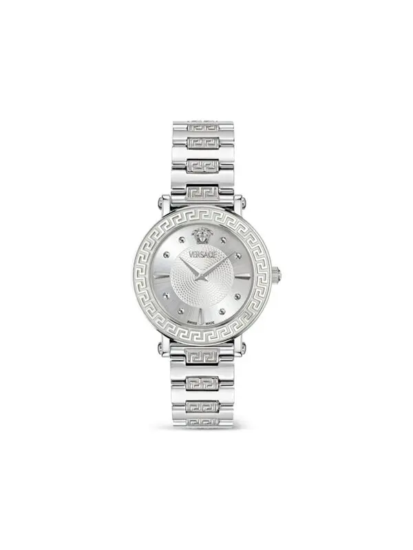 Versace Greca Sphere 35mm Watch - Grey