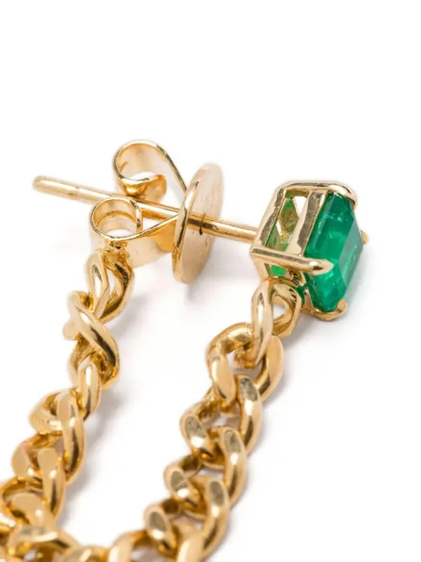 ANITA KO 18kt Yellow Emerald Drop Earrings
