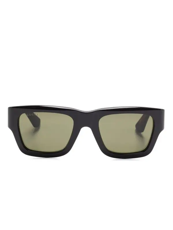 Gucci Rectangle-frame Sunglasses - Brown