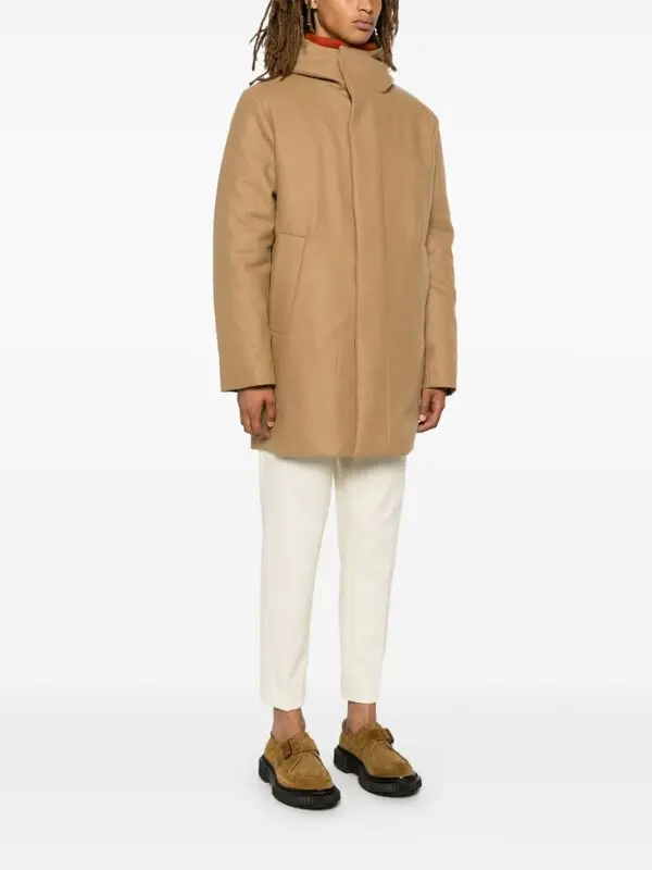 Sandro Hooded Fleece Coat
