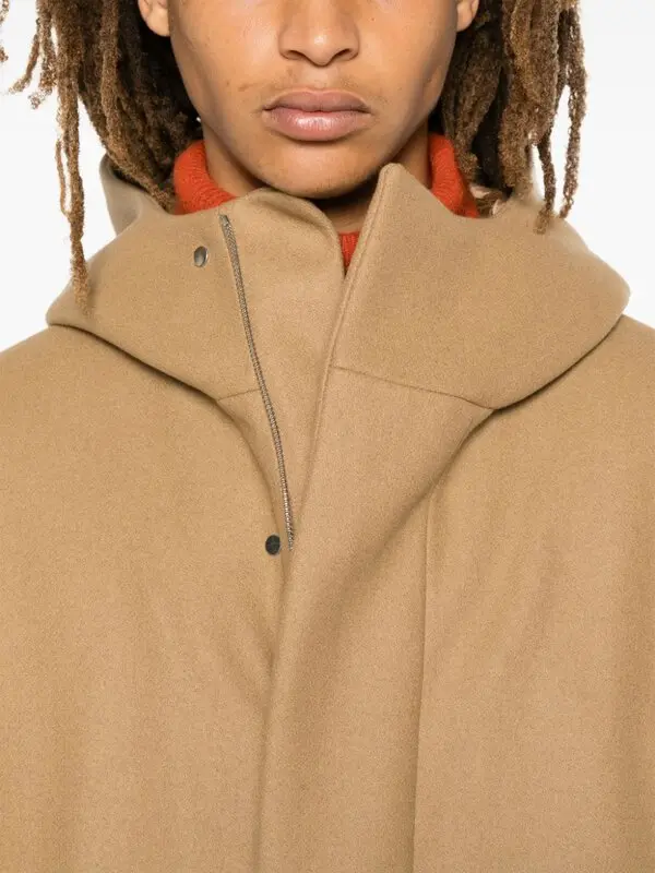 Sandro Hooded Fleece Coat