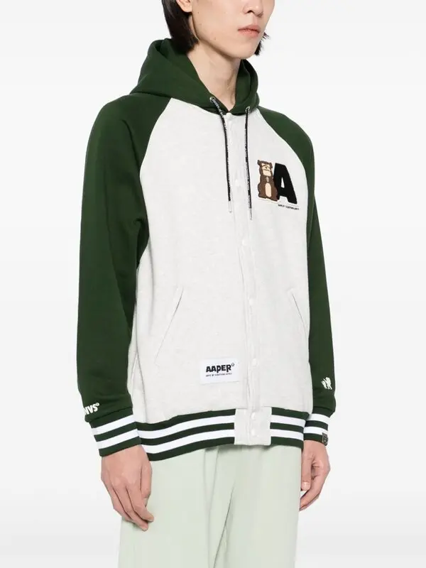 AAPE BY *A BATHING APE® Logo-patch Hooded Jacket
