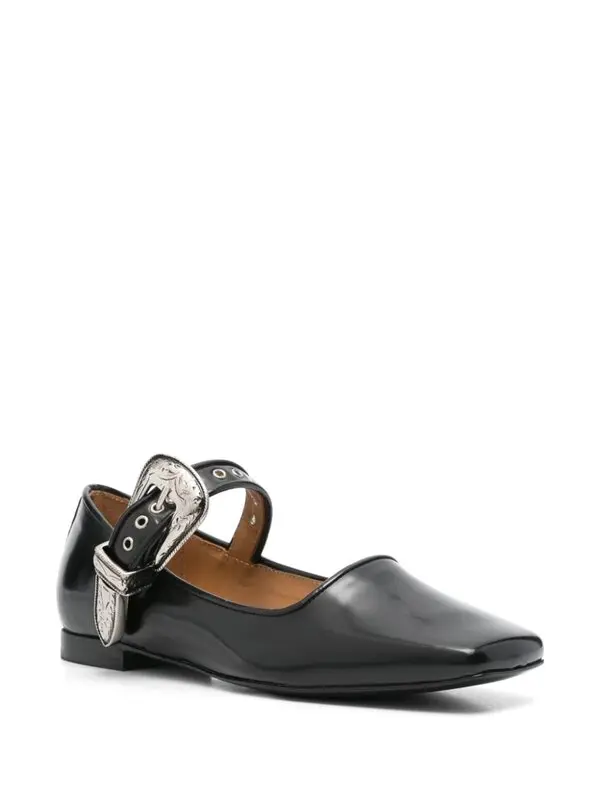 Toga Leather Ballet Flats