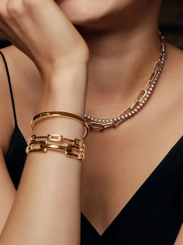 Monica Vinader Essential Diamond Tennis Bracelet - Gold