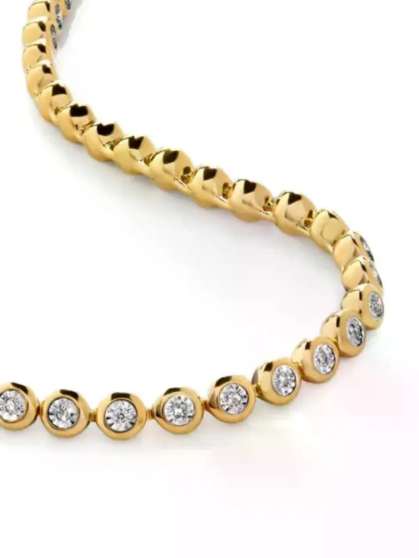 Monica Vinader Essential Diamond Tennis Bracelet - Gold