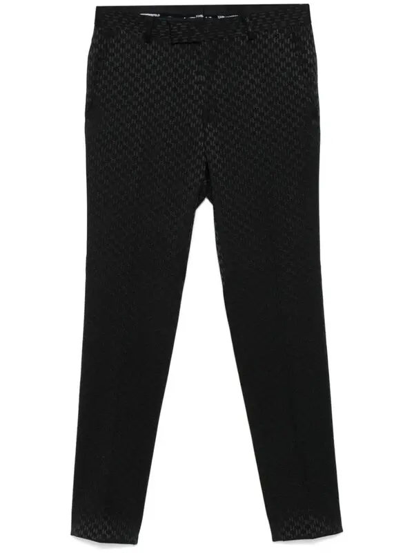 Karl Lagerfeld Jacquard-logo Trousers