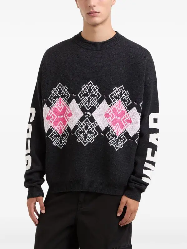 Gcds Hello Kitty-embellished Knitted Jumper