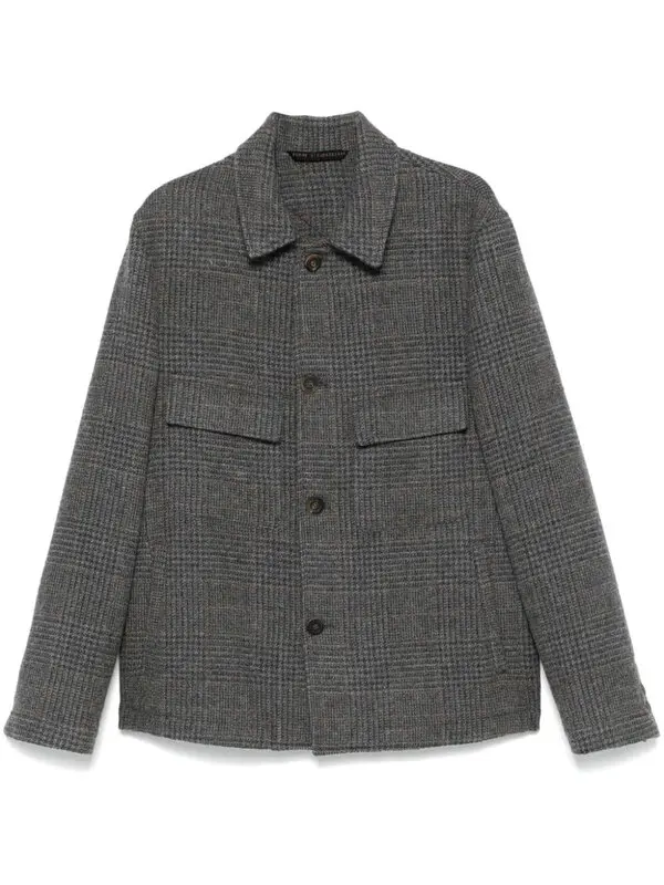 FORME D'EXPRESSION Prince Of Wales Check Postman Jacket