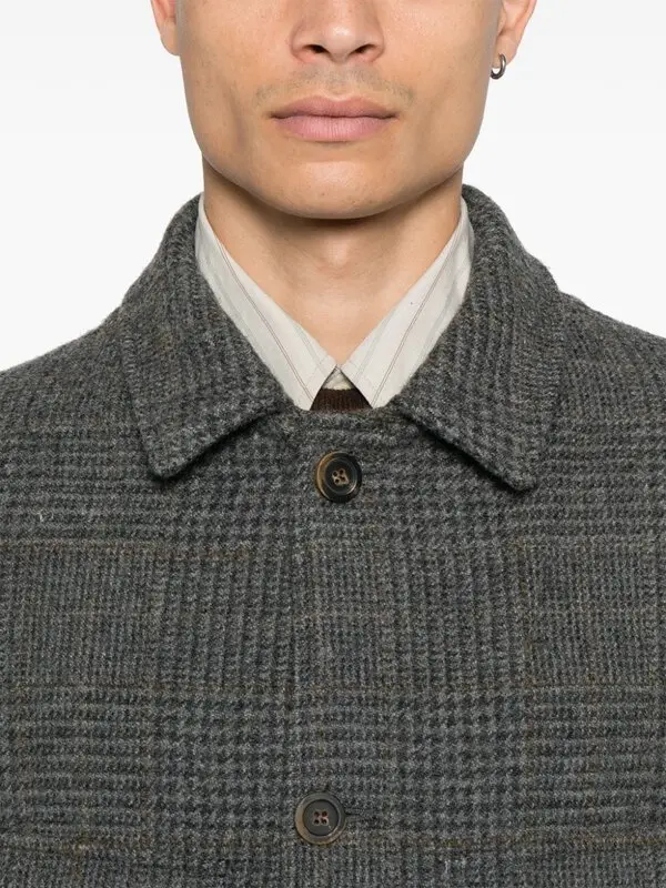 FORME D'EXPRESSION Prince Of Wales Check Postman Jacket