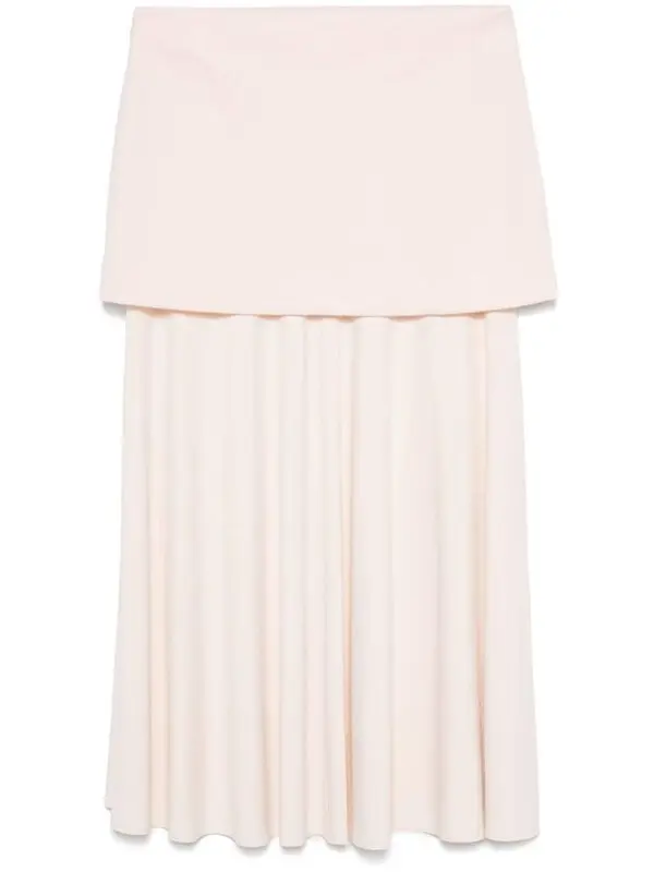 JIL SANDER Layered Maxi Skirt