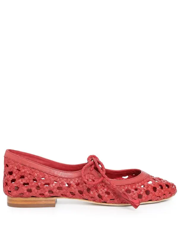 STUDIO CHOFAKIAN Yard Ballerina Flats - Red