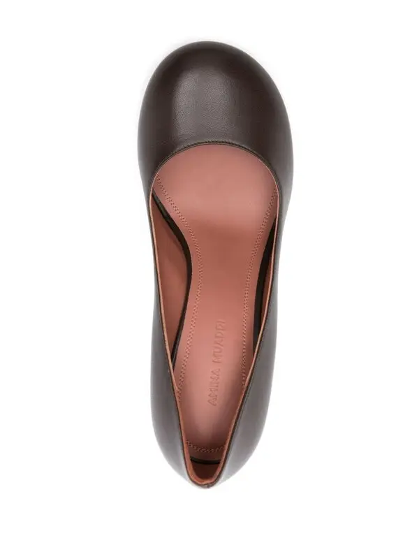 Amina Muaddi 95mm Iris Pumps - Brown
