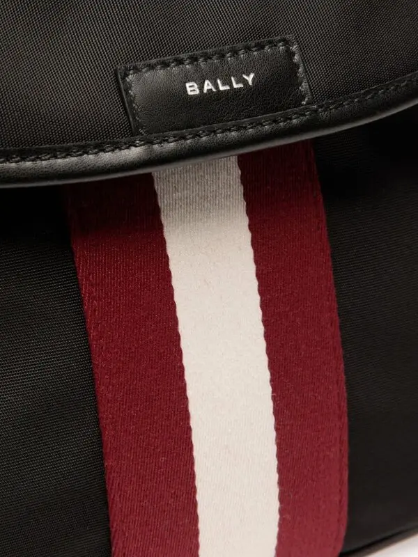 Bally Stripe-detail Canvas Messenger Bag