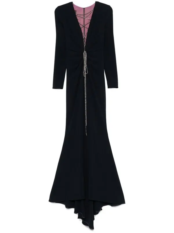 Talbot Runhof V-neck Gown