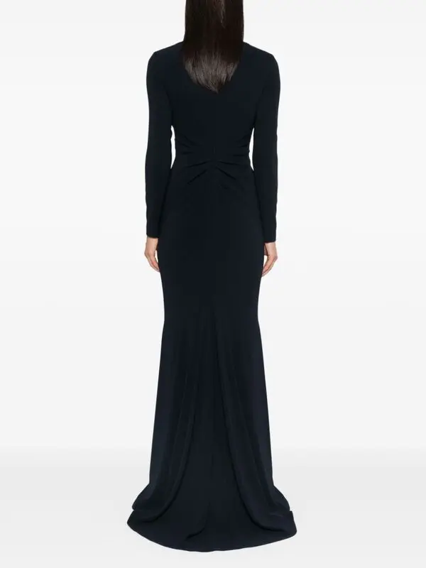Talbot Runhof V-neck Gown