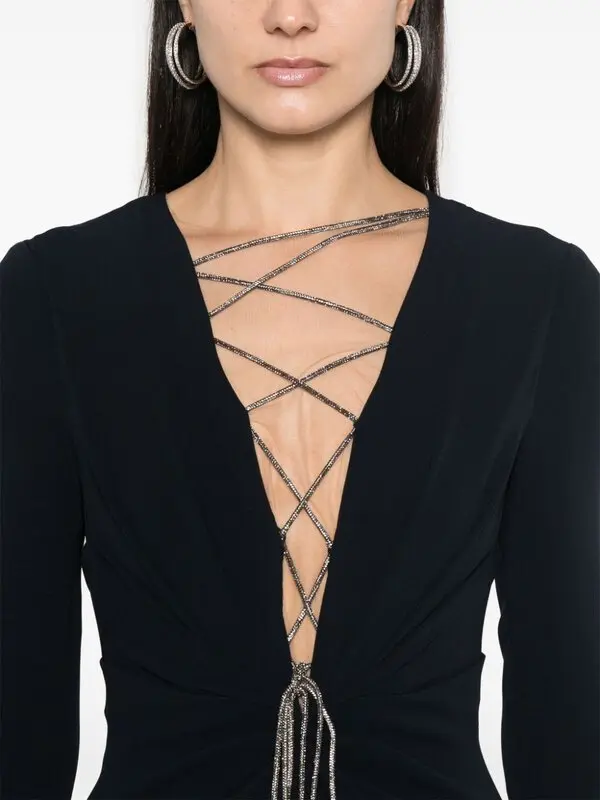 Talbot Runhof V-neck Gown