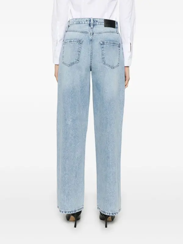 Dkny Studded Wide Leg Jeans