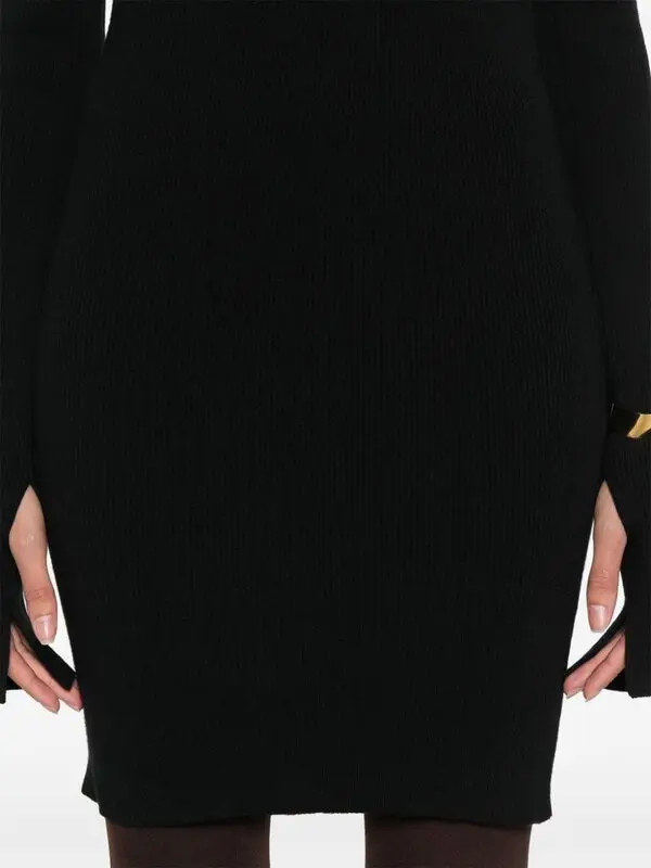 Fendi Ribbed-knit Mini Dress