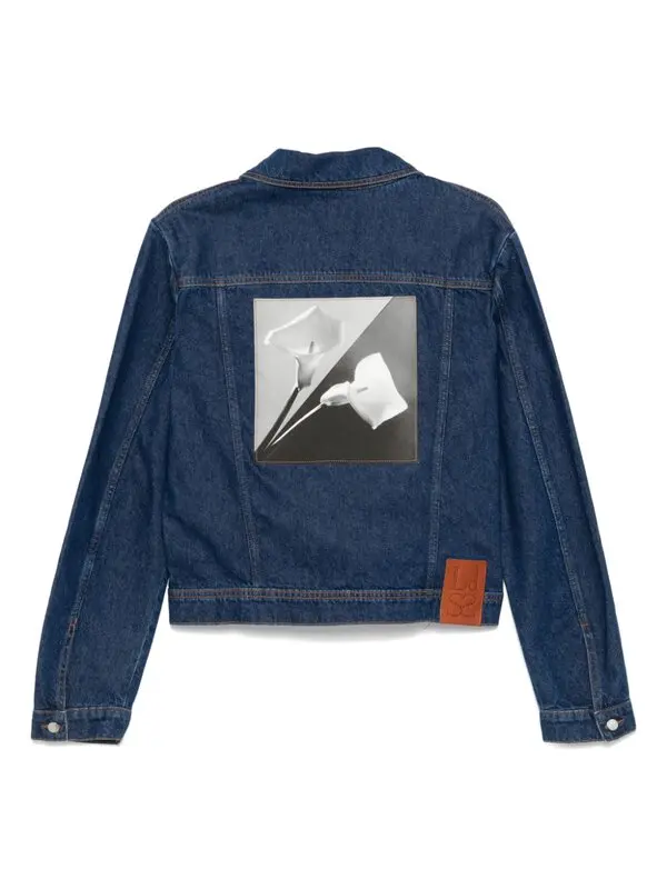 LUDOVIC DE SAINT SERNIN Self Portrait-print Denim Jacket