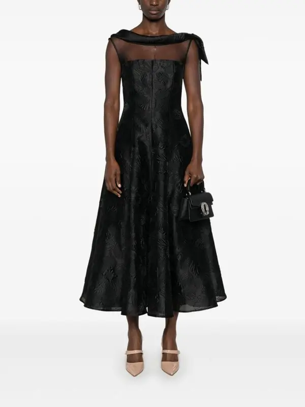 Talbot Runhof Modesta1 Midi Dress