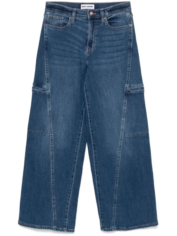 Dkny High-rise Wide-leg Jeans