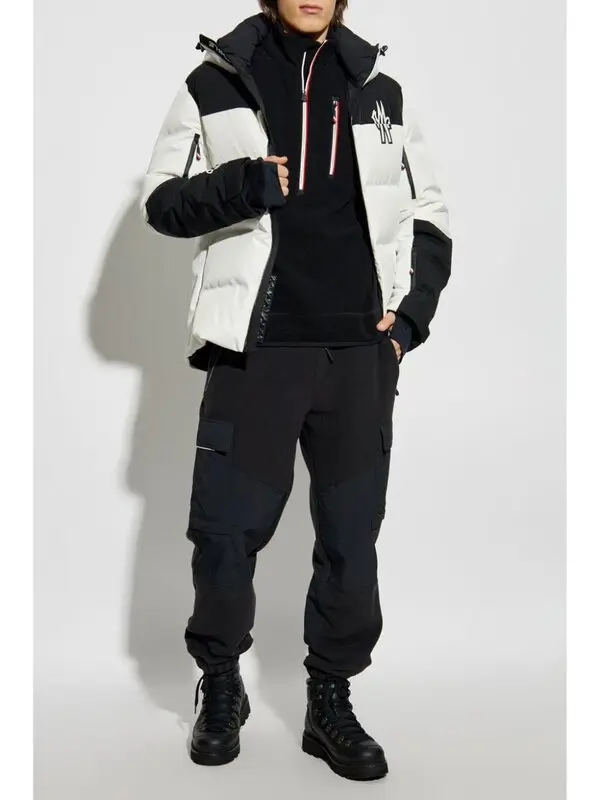 Moncler Embroidered Logo High Neck Sweater