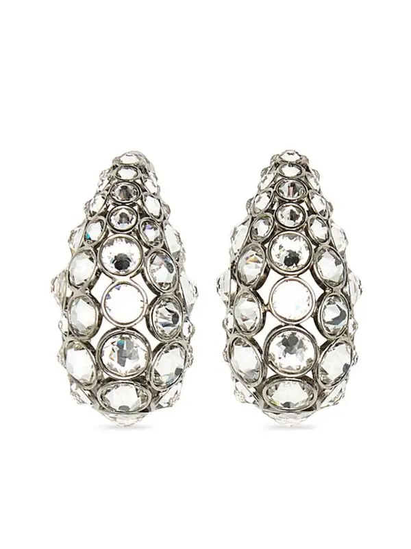 Valentino Garavani Pineapple Clip-on Earrings - Silver