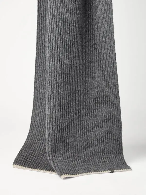 Brunello Cucinelli Cashmere Scarf - Grey