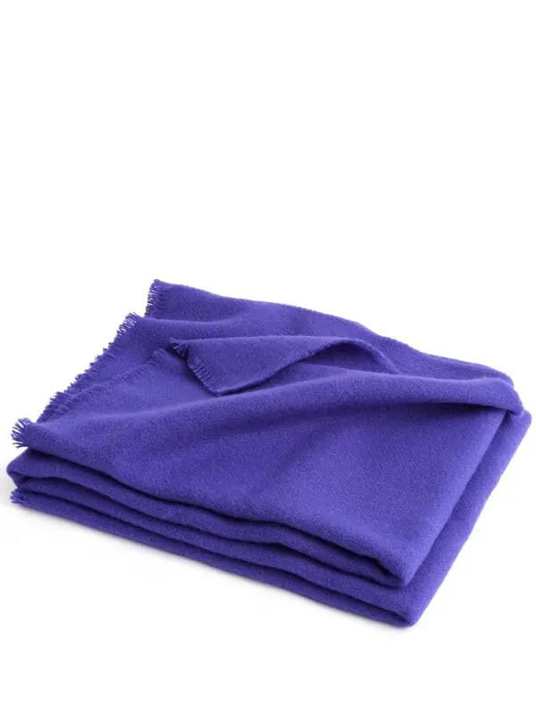 HAY Mono Throw Wool Blanket - Purple
