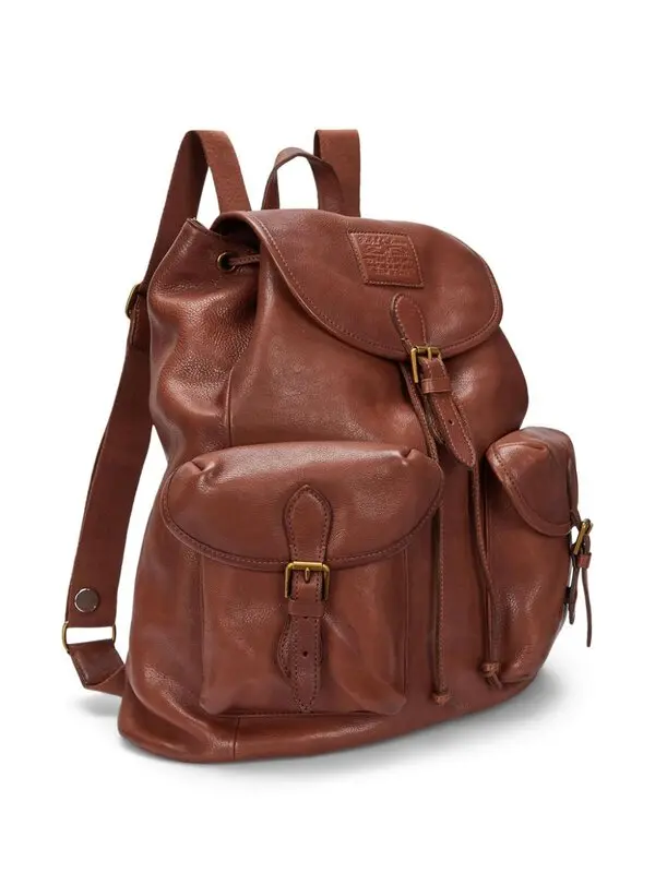Ralph Lauren Leather Backpack Brown Editorialist