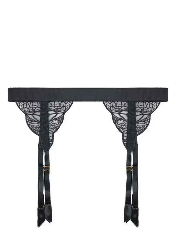 FLEUR OF ENGLAND Roxy Suspender Belt - Black