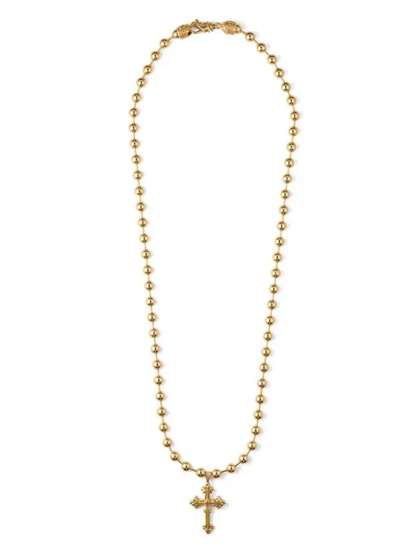 Emanuele Bicocchi Cross Pendant Necklace - Gold
