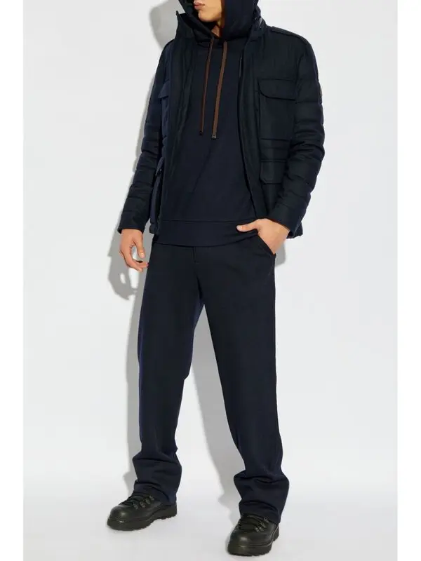 Moncler Drawstring Tapered Trousers - Blue