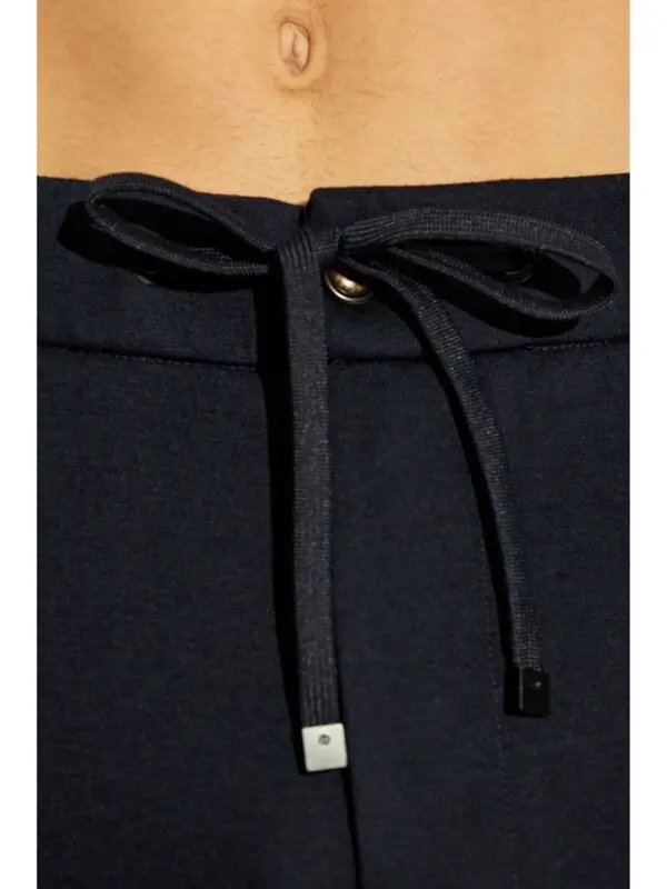 Moncler Drawstring Tapered Trousers - Blue