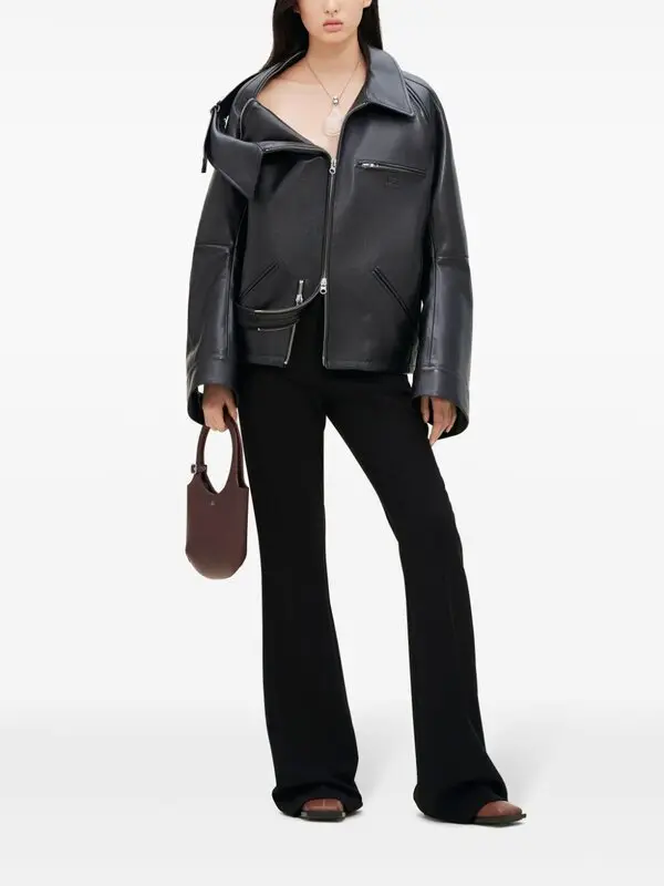 COURREGES Leather Biker Jacket