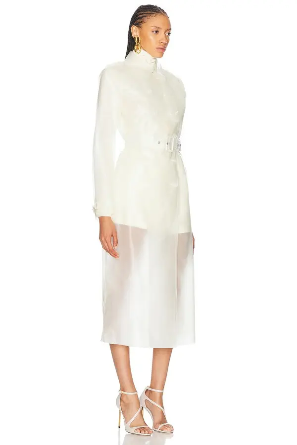 TOM FORD Technical Material Trench Coat - Transparent